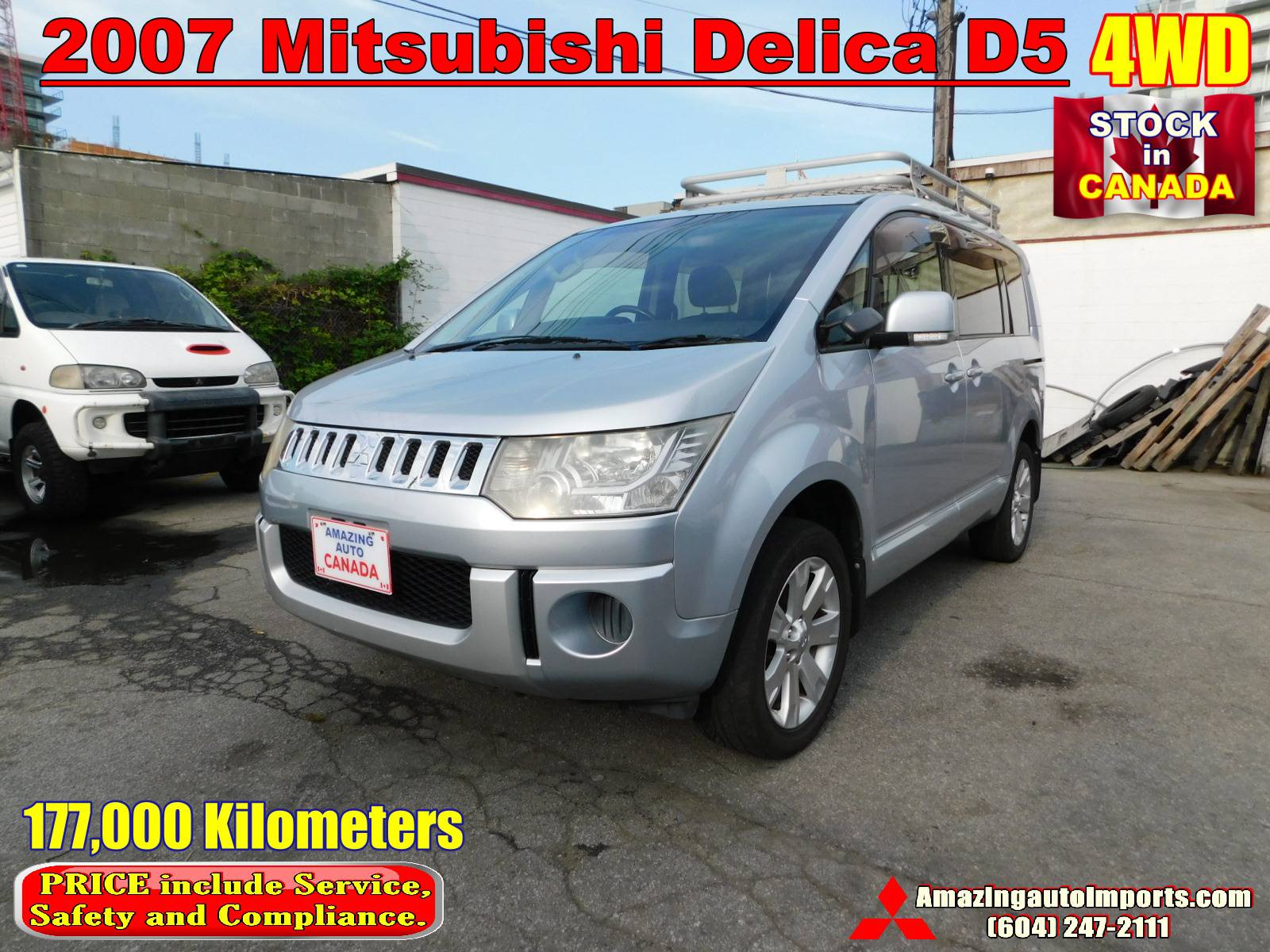 For Sale: 2007 Mitsubishi Delica D5 4WD with Roof Rack & Ladder 177km ...
